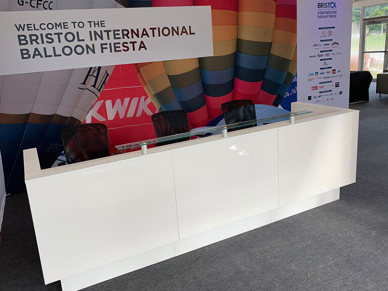 Welcome Reception Desk Hire | Spaceworks Event Furniture Hire UK