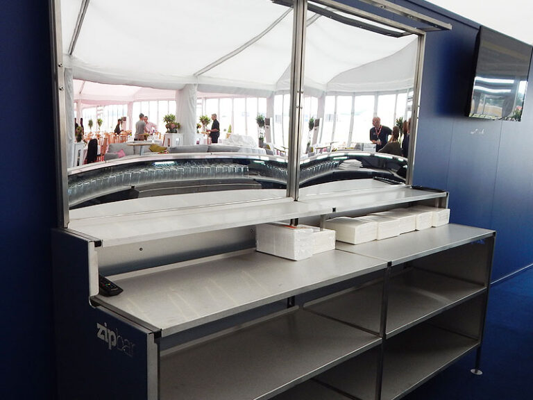 ZIP Back Bar Section Hire | Spaceworks Event Furniture Hire UK